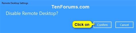 Enable Or Disable Remote Desktop Connections To Windows 10 Pc Tutorials