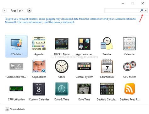 Get Back Desktop Gadgets On Windows