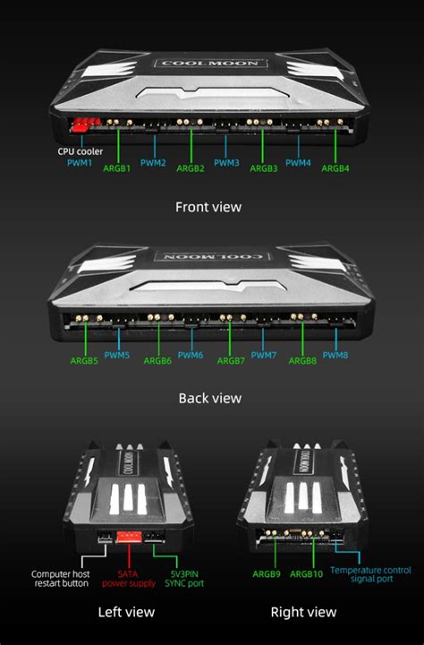 Jual Coolmoon Pwm Fan Controller 5v Argb Mainboard Sync Light Remote Contro Di Seller Velvet