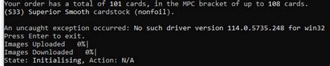 Help With Running Tool No Such Driver Error Rmpcproxies