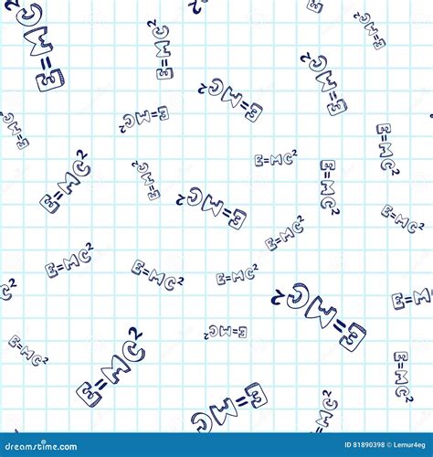 Seamless Physics Pattern Stock Vector Illustration Of Drawing