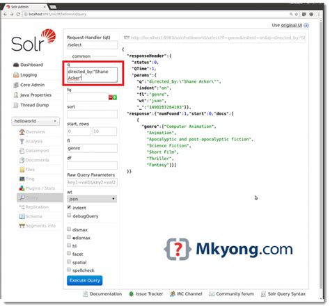 Apache Solr Hello World Example Mkyong