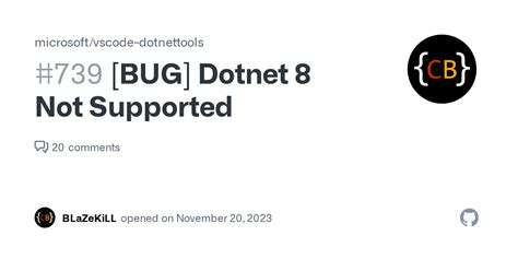 [bug] dotnet 8 not supported · issue 739 · microsoft vscode dotnettools · github