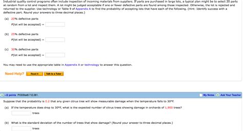 Solved Industrial Quality Control Programs Often Include