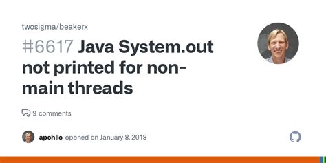 Java Systemout Not Printed For Non Main Threads · Issue 6617