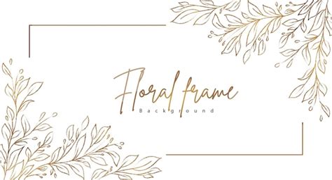 Fondo De Marco De Hoja De Grunge Elegante Vector Gratis