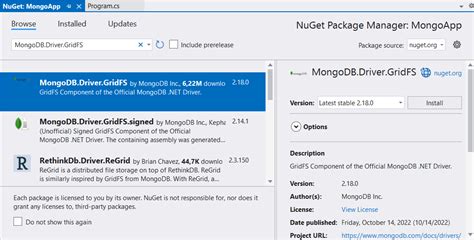 C и Mongodb Хранение файлов в базе данных и Gridfs