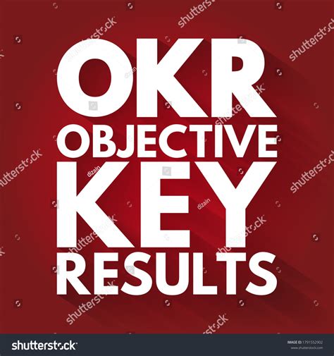 Okr Objective Key Results Goal Setting Stock Vector Royalty Free