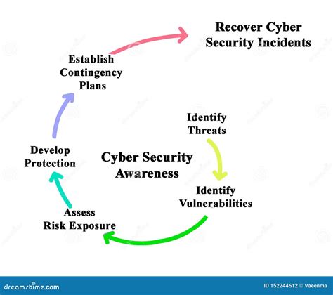 Steps In Cyber Security Stock Illustration Illustration Of Assessment 152244612