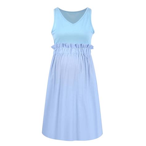 Qipopiq Maternity Dress Clearance Pregnant Women Clothes Vest Dress