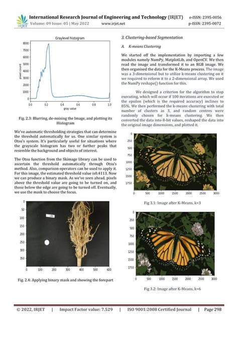 IMAGE SEGMENTATION AND ITS TECHNIQUES PDF Photo Editing Software Computer Software And