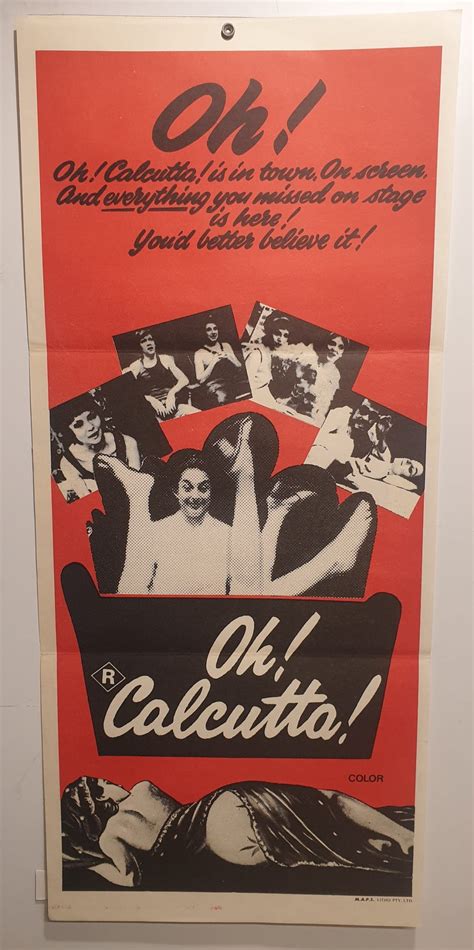 Original Daybill Movie Poster Oh Calcutta 1972 Adult