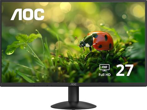Aoc 27b30h 27” Frameless Ips Monitor Fhd 1920x1080 100hz 103 Srgb For Home And Office Hdmi