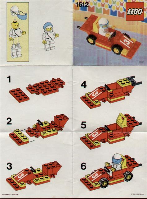 Lego Instructions For Set 1612 Victory Racer Town Racing