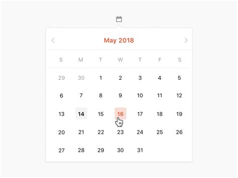 Date Picker Component Free Sketch Resource Sketch Elements