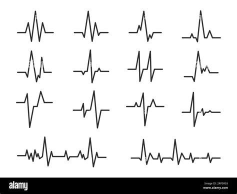 Ecg Sinusoidal Pulse Lines Frequency Heartbeat Stress Testing Life