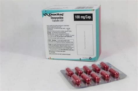Doxycycline Hyclate Capsules 100mg Taj Generic At ₹ 100 Strip Salem Id 2856302911730