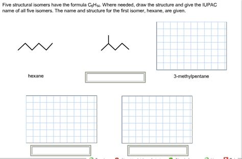 Five Isomers Of Hexane