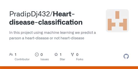 github pradipdj432 heart disease classification in this project