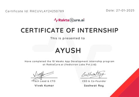 internship androiddevelopment healthcaretech learning growth ayush