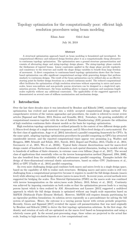 pdf topology optimization for the computationally poor efficient