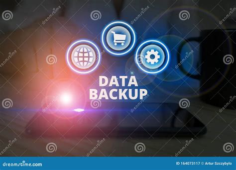 Word Writing Text Data Backup Business Concept For Copy Of Important Data That Is Stored On An