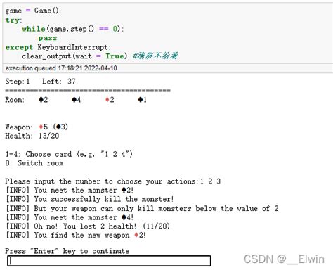 单人扑克游戏：地城恶棍的python实现（附实现代码）python训练ai完虐路人局扑克牌代码 Csdn博客