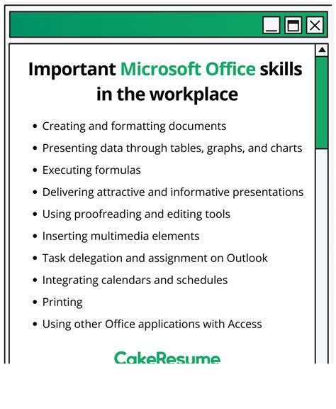 top resume skills examples microsoft office showcase your proficiency