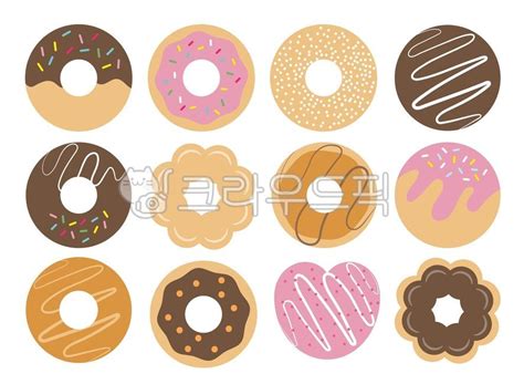 디저트 음식 도너츠 초코 딸기 사진이미지일러스트캘리그라피 디자이너맘작가