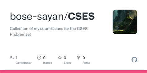 Github Bose Sayancses Collection Of My Submissions For The Cses Problemset