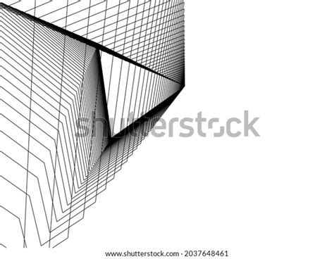 Abstract Architecture Linear 3d Design Stock Vector Royalty Free 2037648461 Shutterstock