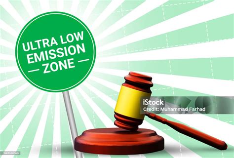 고등 법원의 초저배출 구역 사건 의사봉과 녹색 간판이 있는 결정 개념 배경 영국 Ulez 컨셉 배경 0명에 대한 스톡 벡터 아트 및 기타 이미지 Istock