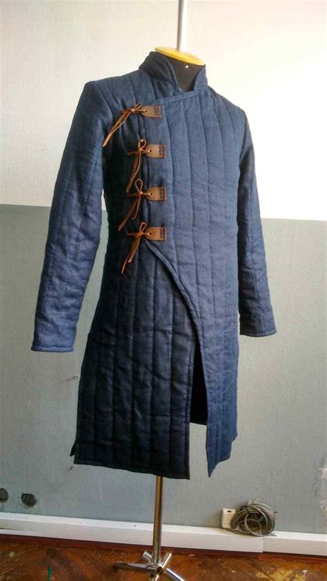 Medieval Armor Gambeson For Larp Events Medieval Thick Padded Cotton