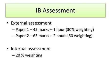 Ppt Ib Assessment Powerpoint Presentation Free Download Id2453066