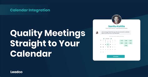 calendar integration quality meetings straight to your calendar