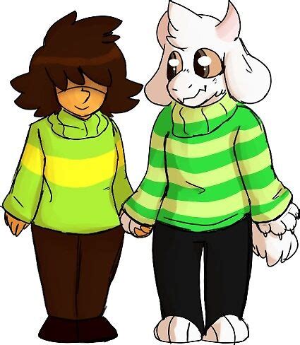 Kris And Asriel By Niight Wiing Redbubble