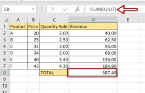 How To Calculate Total Revenue In Excel SpreadCheaters