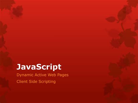 Ppt Javascript Powerpoint Presentation Free Download Id