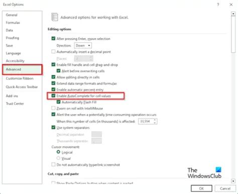 Autocomplete Is Not Working In Excel Fix