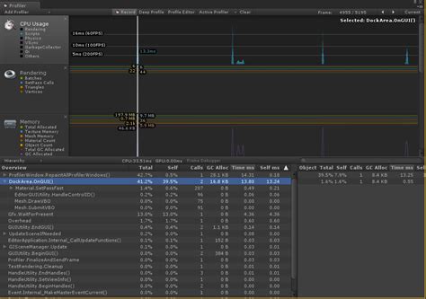 Editor Performance Spikes In Vr Mode Unity Engine Unity Discussions