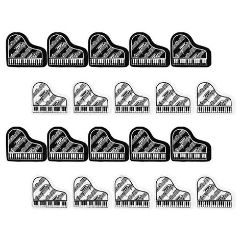 20 Pcs Piano Shaped Erasers Small Erasers Cute Erasers Decorative Erasers Reward Erasers Fruugo Uk