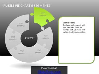 Puzzle Pie Chart PPT