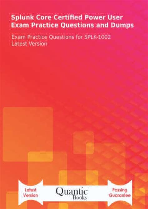 Pdf Read Splunk Core Certified Power User Exam Practice Questions And Dumps Exam Practice