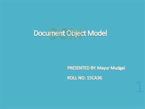 document object model