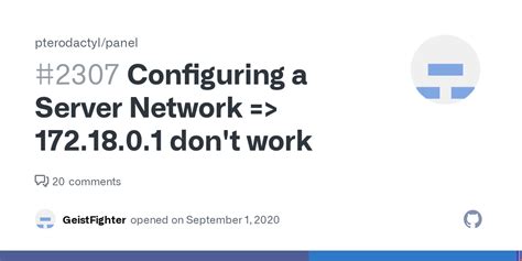 Configuring A Server Network 1721801 Dont Work · Issue 2307