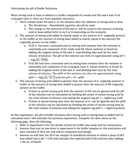 Solved HI I Need Help With Calculating The PH After Each Chegg Com
