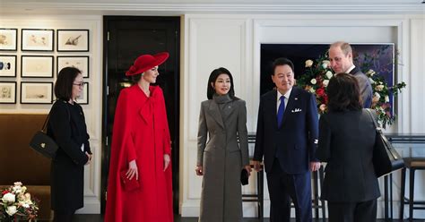 윌리엄 왕세자 부부 윤 대통령 숙소로 영접