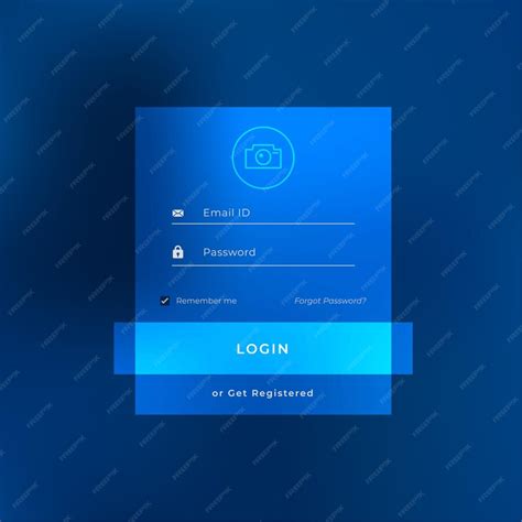 로그인 인터페이스 템플릿 페이지 디자인 무료 벡터