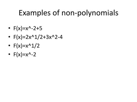 Polynomial Functions Ppt
