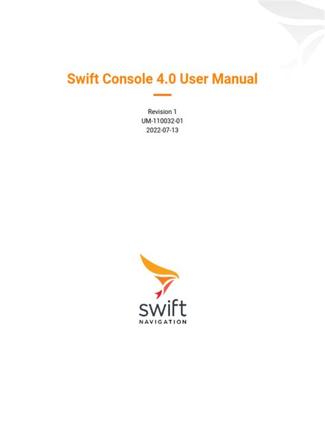 Swift Console 40 User Manual Um 110032 01 Pdf